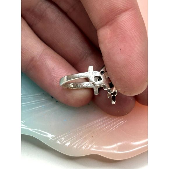 Thailand | Jewelry | 925 Sterling Silver Cross Ring Size 55 Made In ...